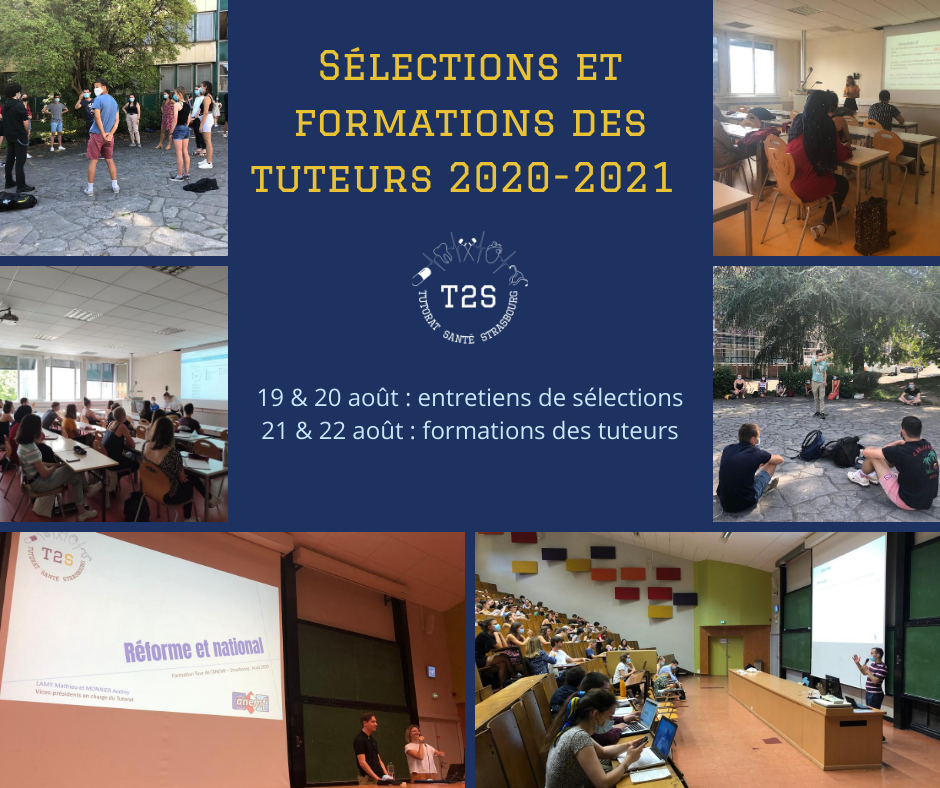 Sélection & Formations des tuteurs 2020-2021 • Tutorat Santé Strasbourg